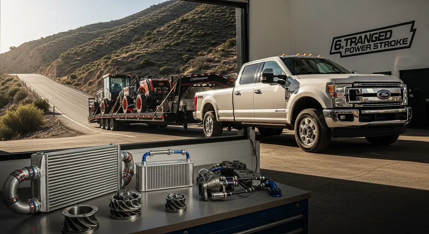 6 7 Powerstroke Trans Temp Towing
